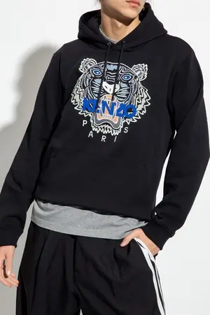 Kenzo Tiger Embroidered Hooded Sweatshirt