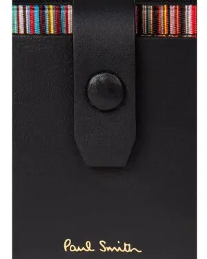 Paul Smith Logo Stamp Card Holder - Black