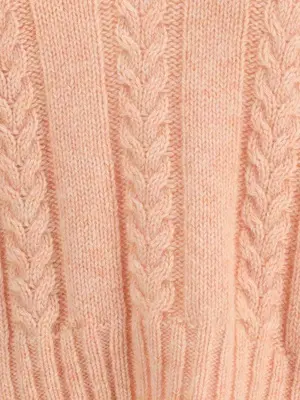 Loewe V-neck Knitted Jumper - Pink