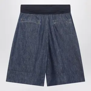 Valentino Garavani Denim Shorts With Bow Embellishment