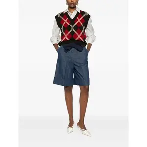 Valentino Garavani Denim Shorts With Bow Embellishment