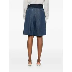 Valentino Garavani Denim Shorts With Bow Embellishment