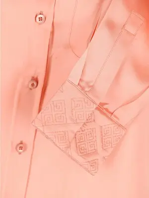 Prada Long Sleeve Shirt With Lapel Collar