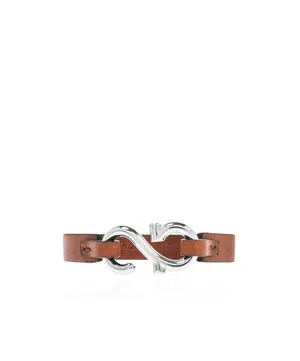 FERRAGAMO Gancini Hook Bracelet - Brown