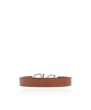 FERRAGAMO Gancini Hook Bracelet - Brown