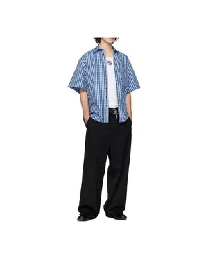 Vetements Logo Patch Checked Short-sleeve Shirt
