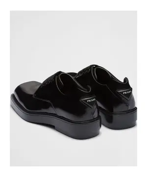 Prada Brushed Leather Derby Shoes