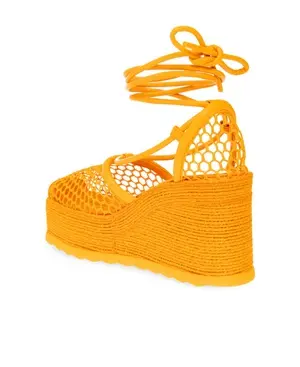 Bottega Veneta Net-panel Wedge Sandals