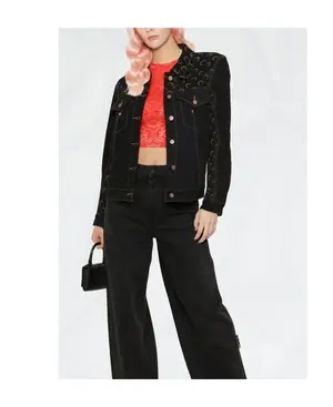 MARINE SERRE Moon Print Denim Jacket