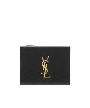 Saint Laurent Uptown Compact Wallet - Black