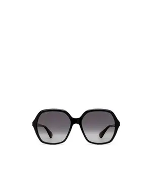 Cartier Geometric Frame Sunglasses - Black