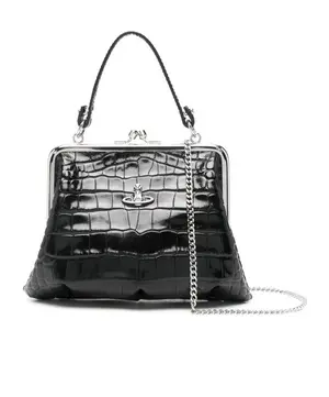 VIVIENNE WESTWOOD Croc Effect Frame Purse