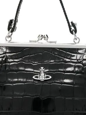 VIVIENNE WESTWOOD Croc Effect Frame Purse