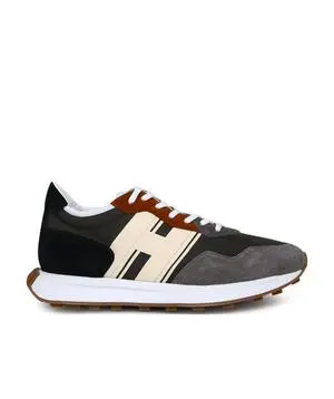 Hogan Logo Detailed Lace-up Sneakers - Black