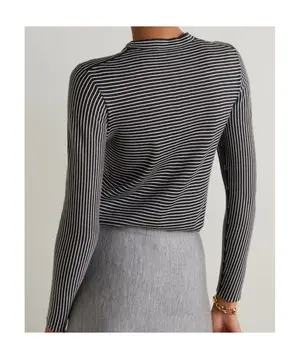 Gabriela Hearst Striped Long Sleeve Knit Pullover