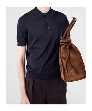 Prada Logo-jacquard Short-sleeved Polo Shirt