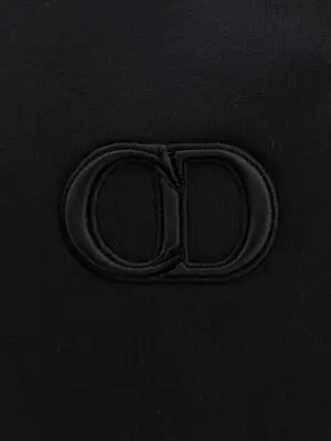 Dior Cd Icon Drawstring Hoodie - Black