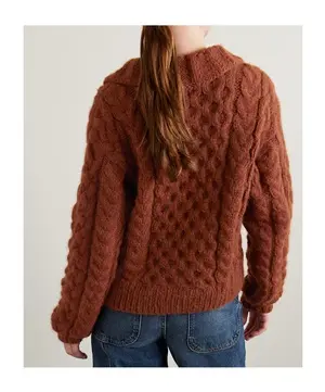 DÔEN Long-sleeved Collared Knitwear