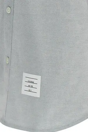 Thom Browne 4-bar Flannel Shirt - Medium Grey