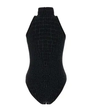 Alaïa High Neck Knit Bodysuit