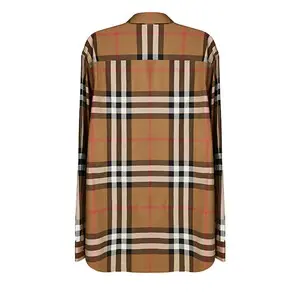 Burberry Check Stretch Cotton Shirt