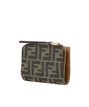 Fendi Monogrammed Zipped Small Wallet
