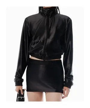 Alexander Wang Logo-embellished Elastic-waist Jacket