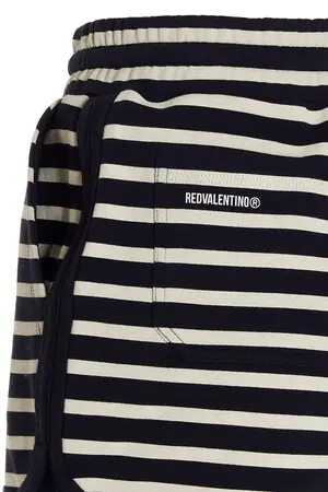 Red Valentino Striped Drawstring-waist Shorts