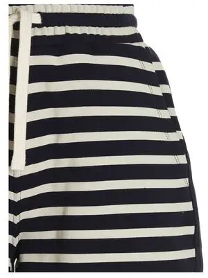 Red Valentino Striped Drawstring-waist Shorts