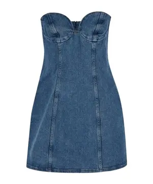 Knee-Length Denim Dresses