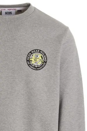 Gcds Spongebob Italico Logo Printed Sweatshirt