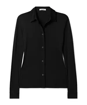 THE ROW Long Sleeve Jersey Shirt