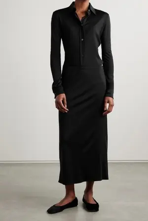 THE ROW Long Sleeve Jersey Shirt