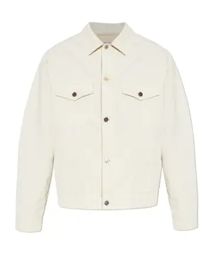 Moschino Long Sleeved Denim Jacket - Cream