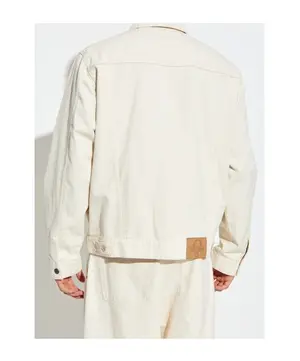 Moschino Long Sleeved Denim Jacket - Cream