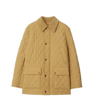 Burberry Logo Patch Diamond-quilted Jacket