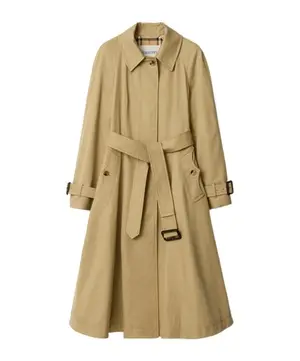 Burberry Ellingham Fit Flare Car Coat - Light Brown