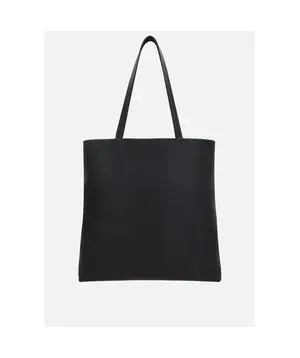 Prada Triangle Logo Top Handle Bag - Black