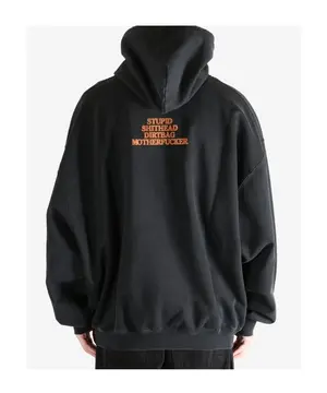 Vetements Printed Hoodie - Black