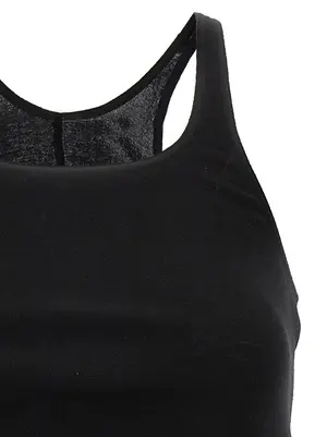 Rick Owens Asymmetrical Organic Cotton Cropped Top - Black