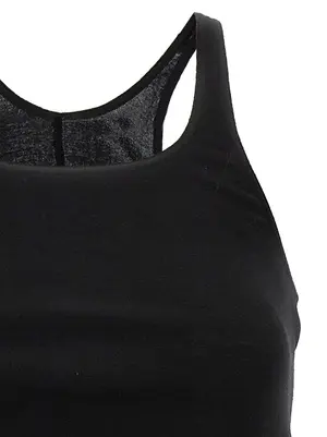 Rick Owens Asymmetrical Organic Cotton Cropped Top - No