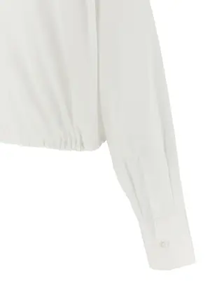 Prada Drawstring Poplin Shirt - White