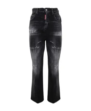 Dsquared2 Flared Distressed Jeans - Black
