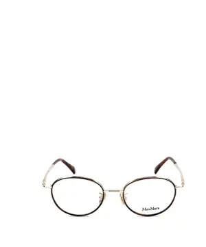 Max Mara Full Frame Oval Eyeglasses - Multicolor