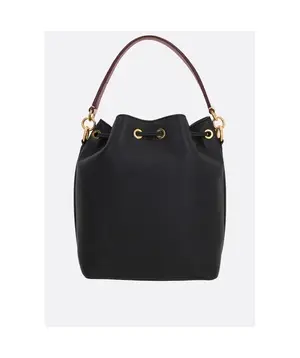 Bally Drawstring Bucket Bag - Black
