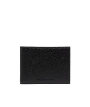 Emporio Armani Logo Lettering Bi-fold Wallet - Black