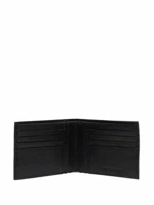 Emporio Armani Logo Lettering Bi-fold Wallet - Black