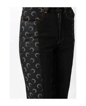 MARINE SERRE Logo Print Jeans