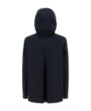 Herno Long-sleeved Hooded Jacket - Black