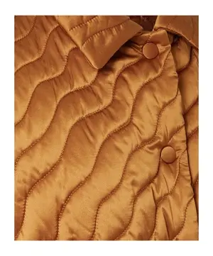 Fendi Caramel Quilted Silk Jacket